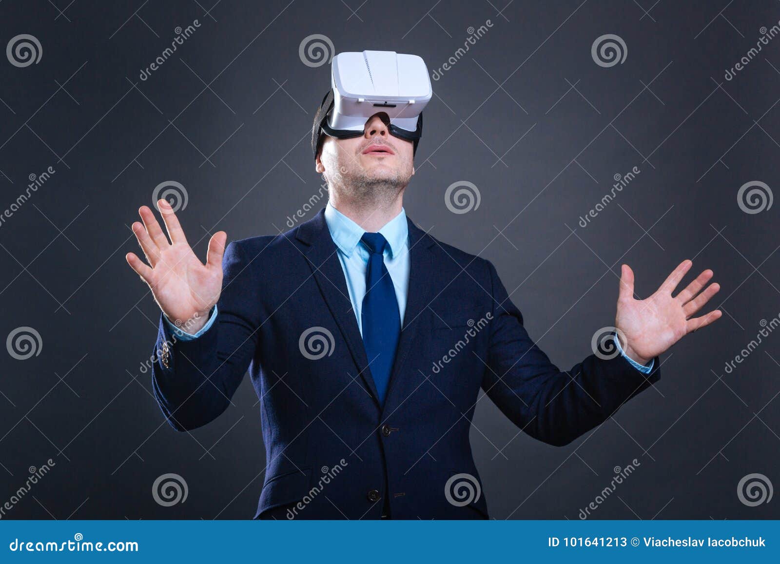 Intelligent Handsome Man Testing Modern Technology Stock Image - Image ...