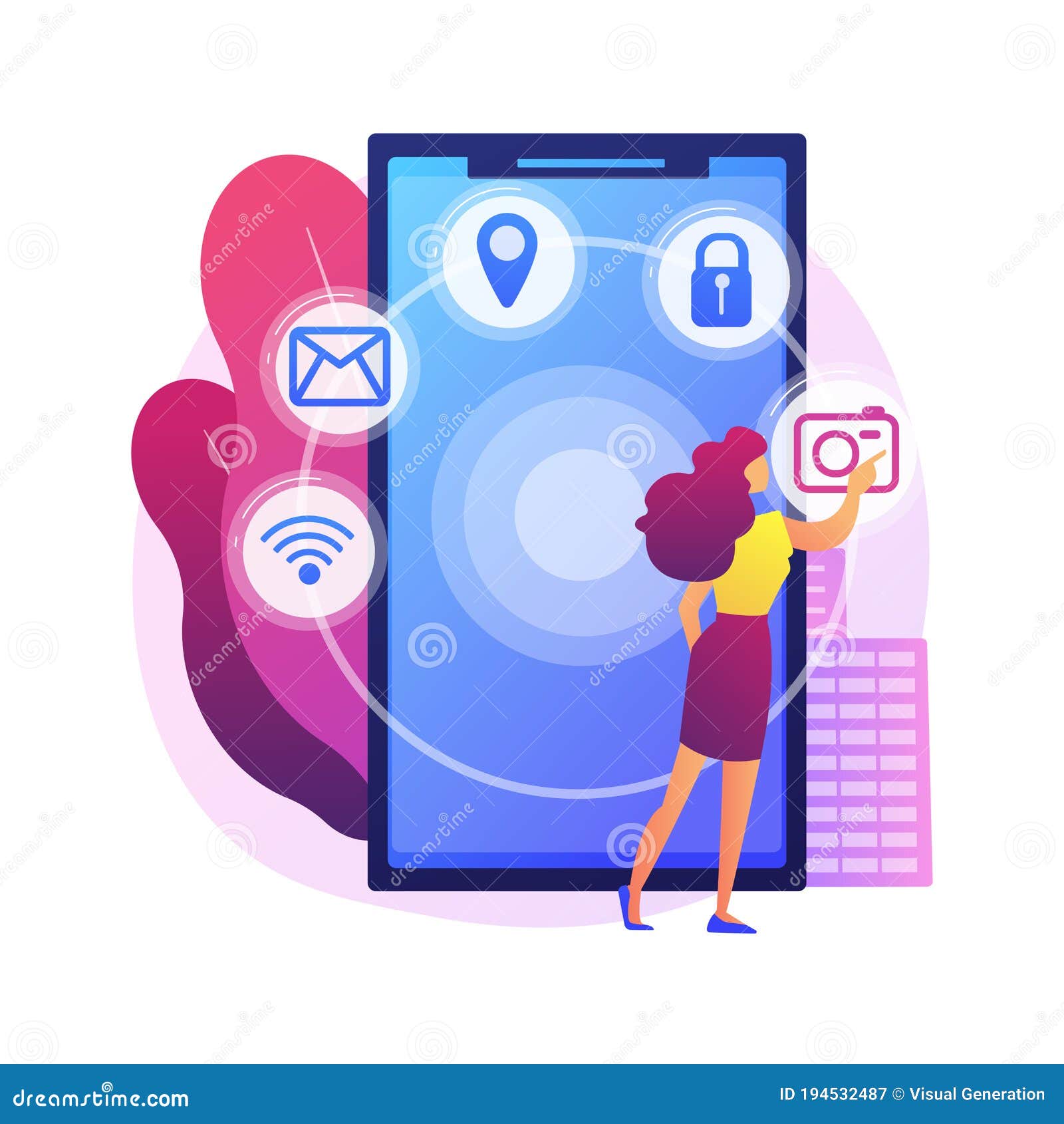 Intelligent Interface Abstract Concept Vector Illustration. Stock ...