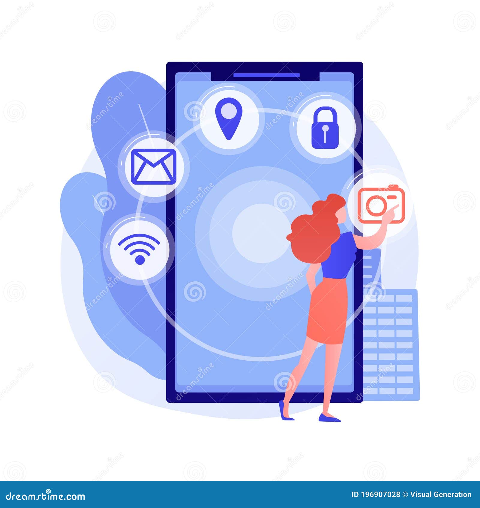 Intelligent Interface Abstract Concept Vector Illustration. Stock ...