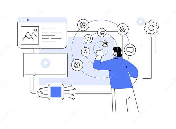 Intelligent Interface Abstract Concept Vector Illustration. Stock ...