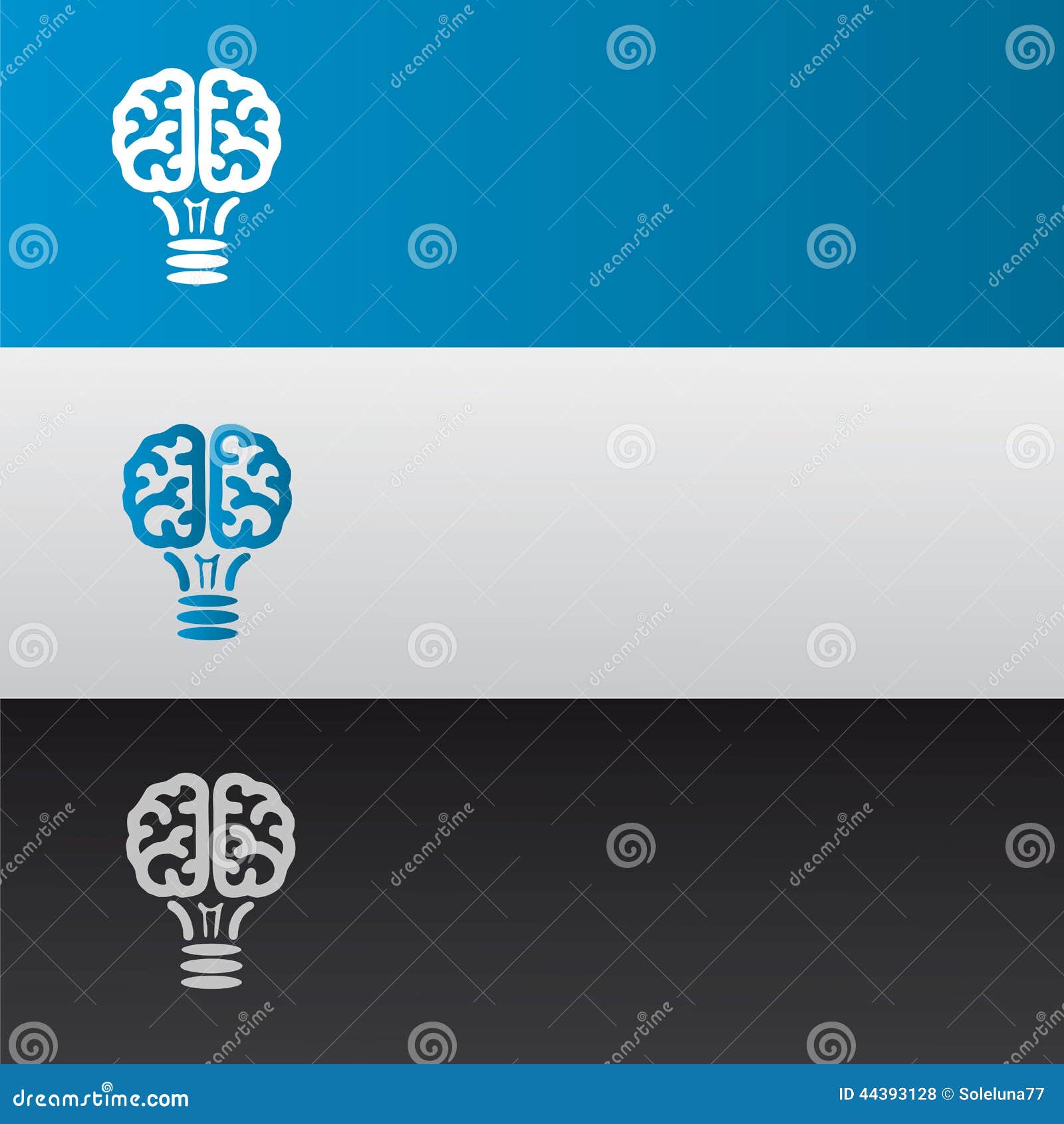 Intelligent labels stock vector. Illustration of brain - 44393128