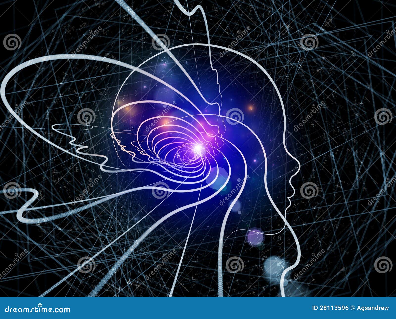 Intelligent Life Composition Stock Illustration - Illustration of ...