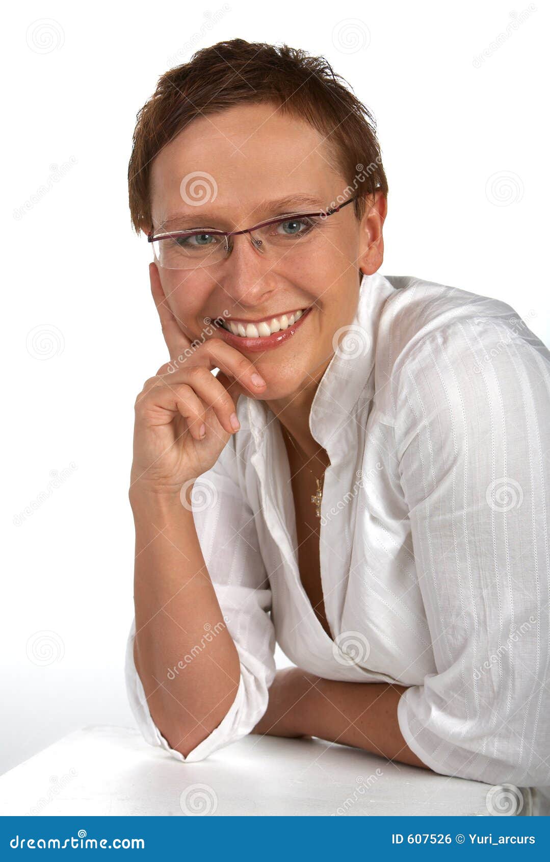 Intelligent Looking Female. Stock Photo - Image of catching ...