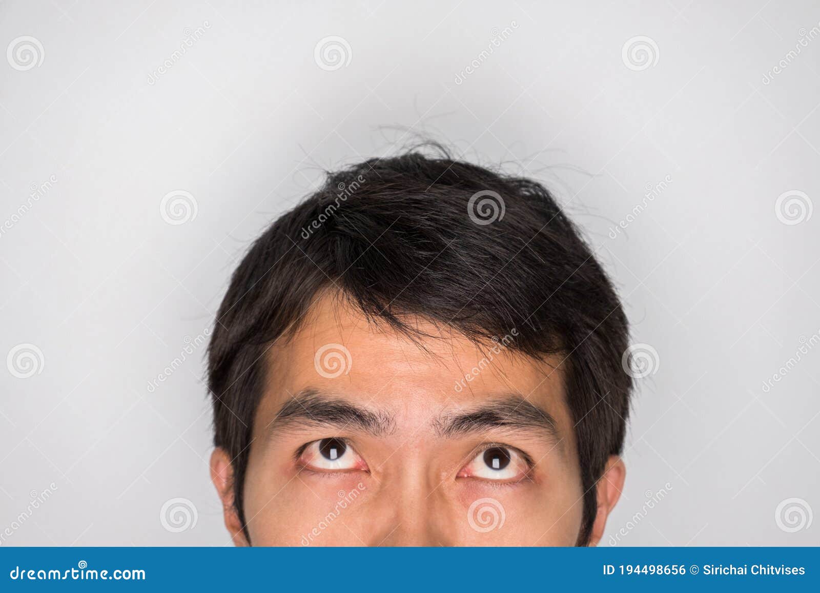 Intelligent Man Get an Idea for Solve the Problem. a Business Man Know ...