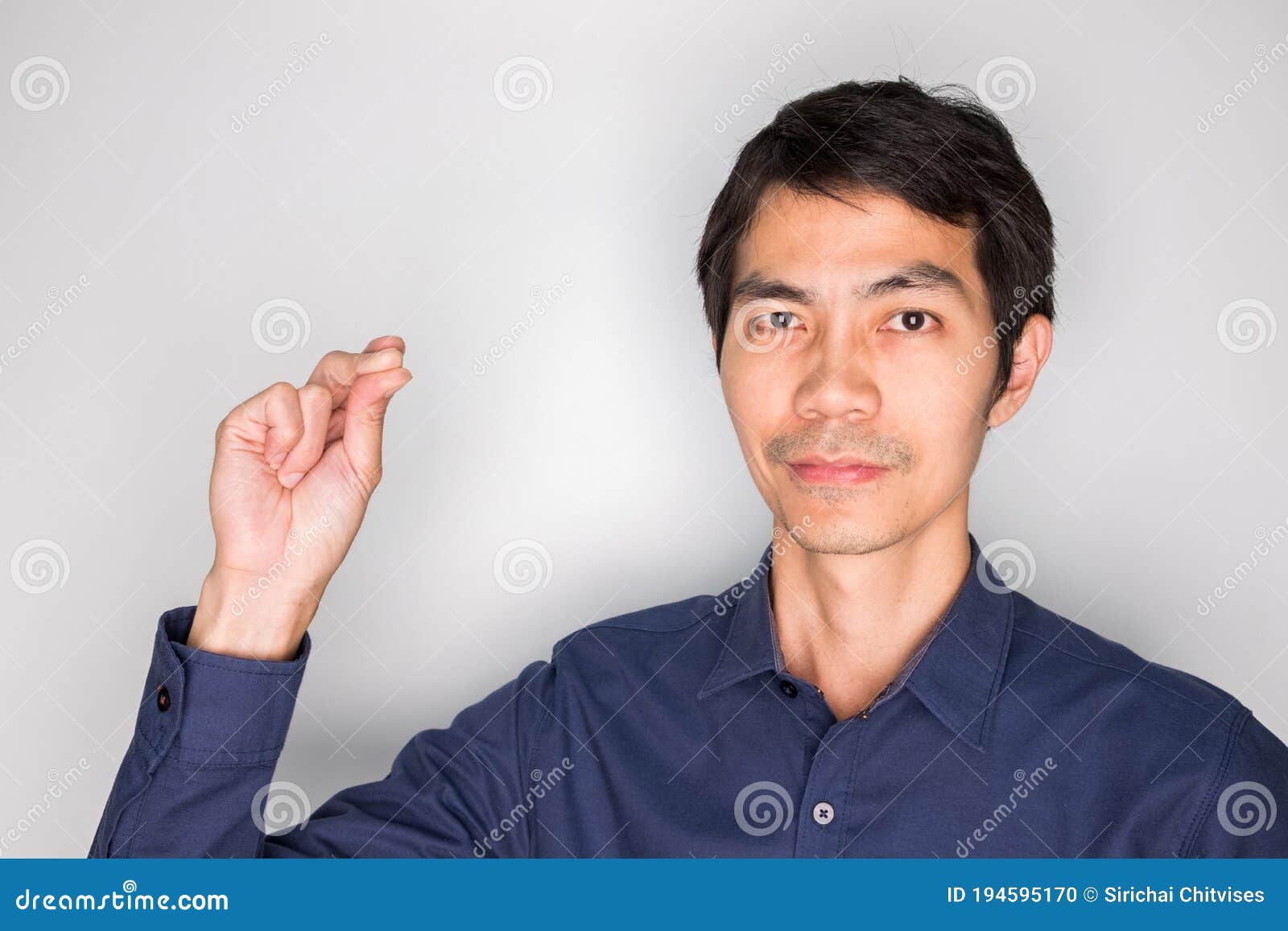 Intelligent Man Get an Idea for Solve the Problem. a Business Man Know ...