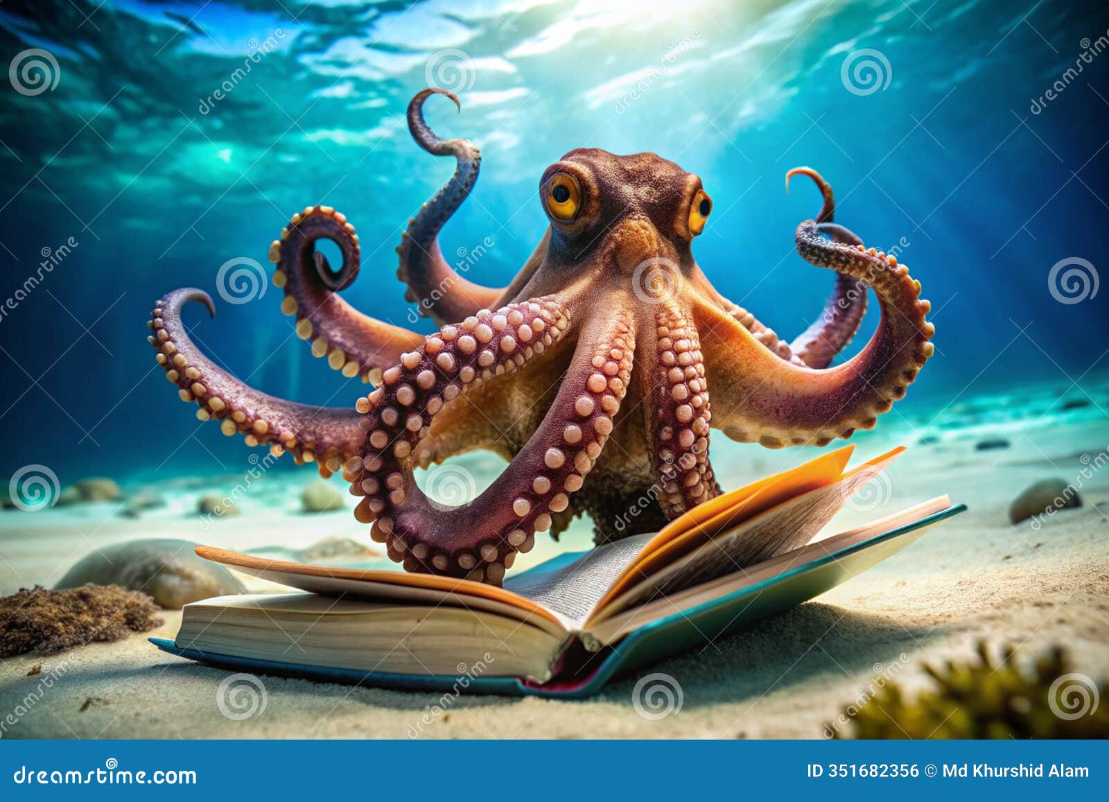 An Octopus With Light That Is In The Digital World On A Dark Background ...