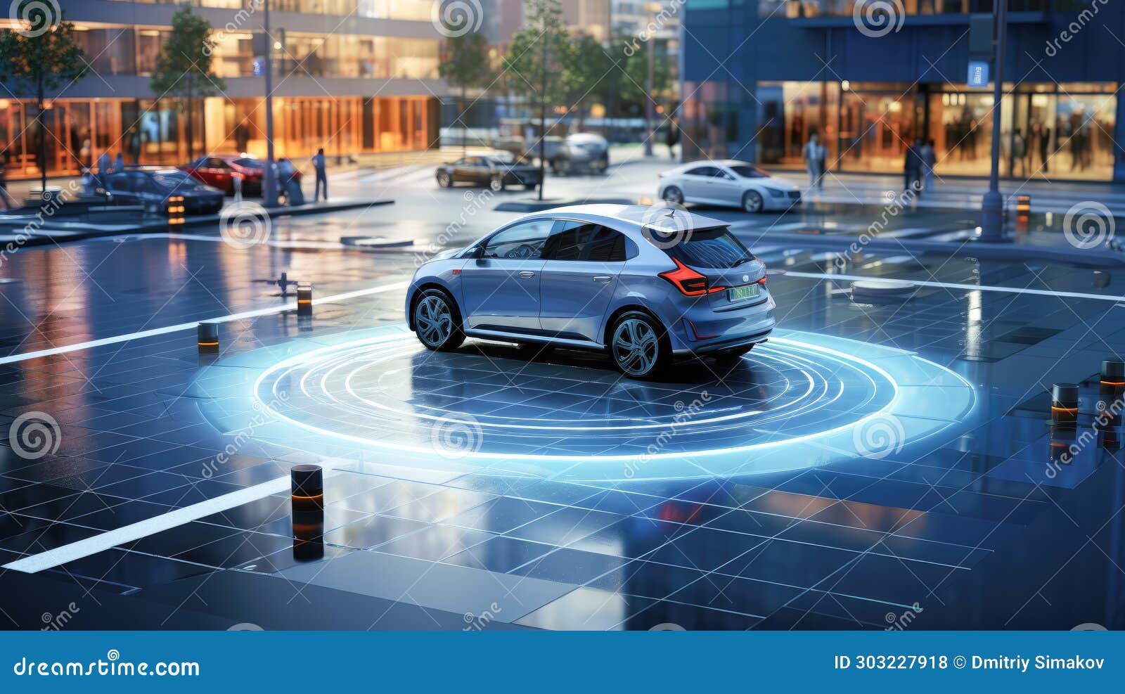 Intelligent Parking Assist System Showcased in Action Stock ...
