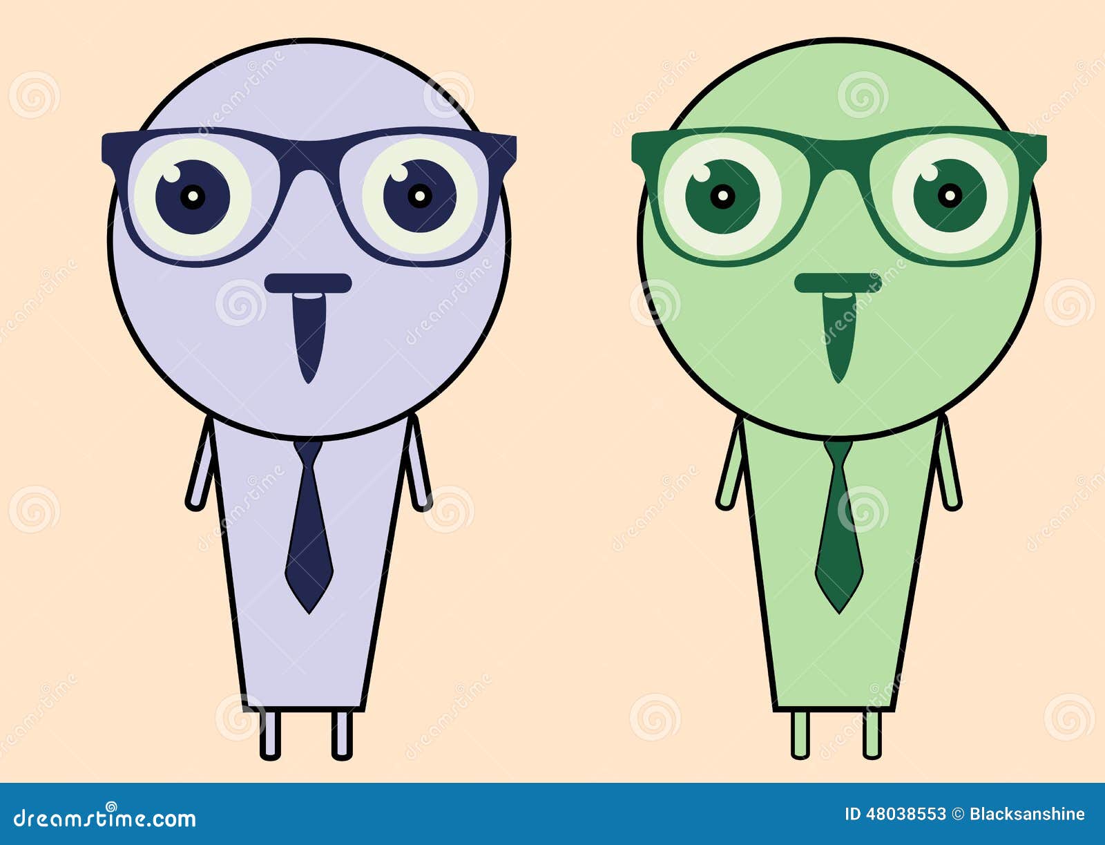 Intelligent people stock vector. Illustration of person - 48038553