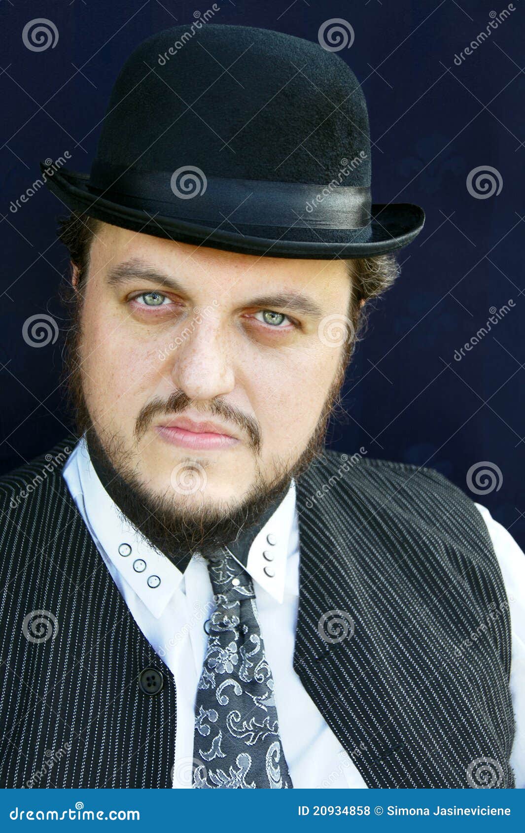 Intelligent Retro Man. Gentleman Stock Photo - Image of cylinder ...