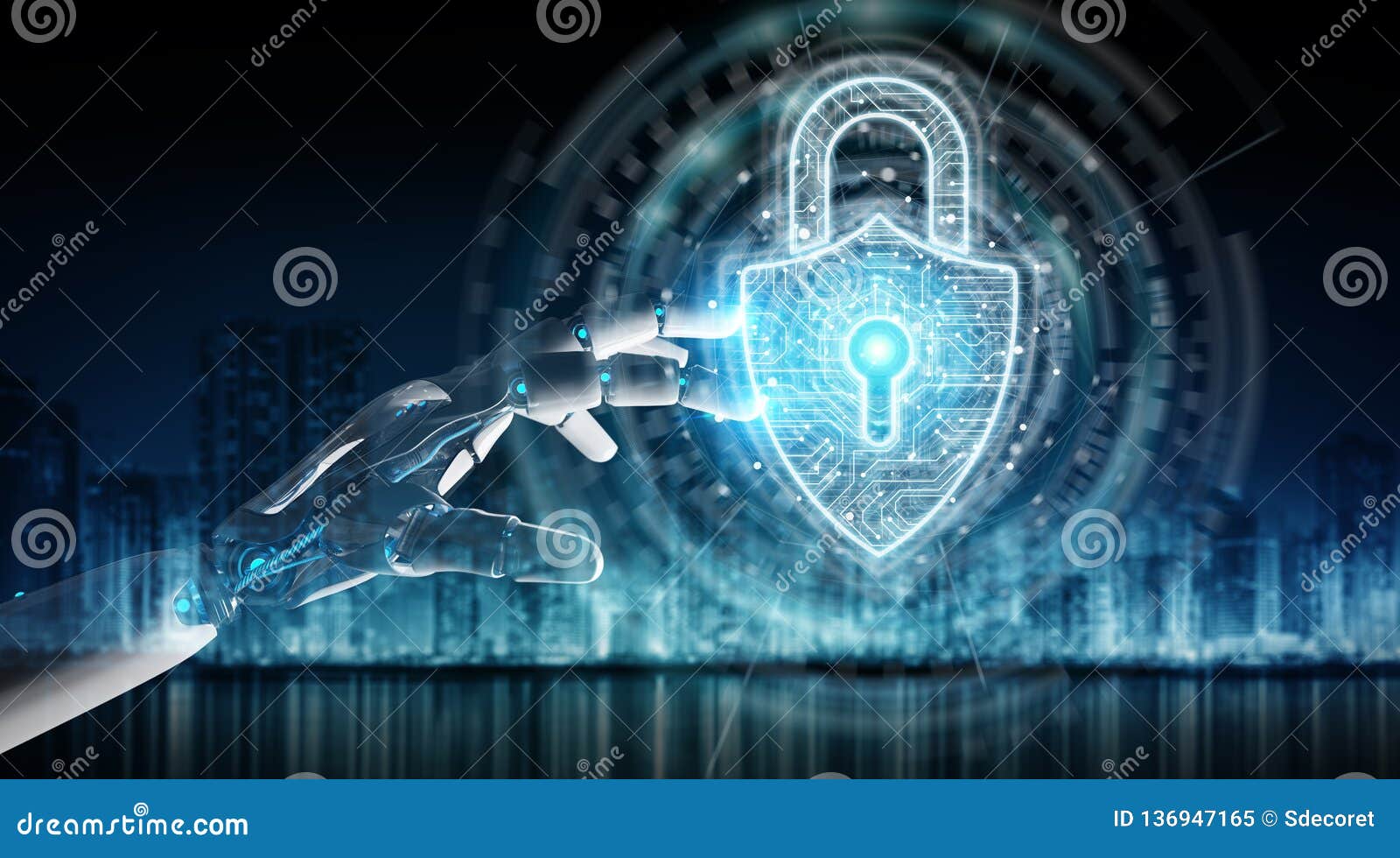 Protecting Digital Encoding Cartoon Vector 59705963