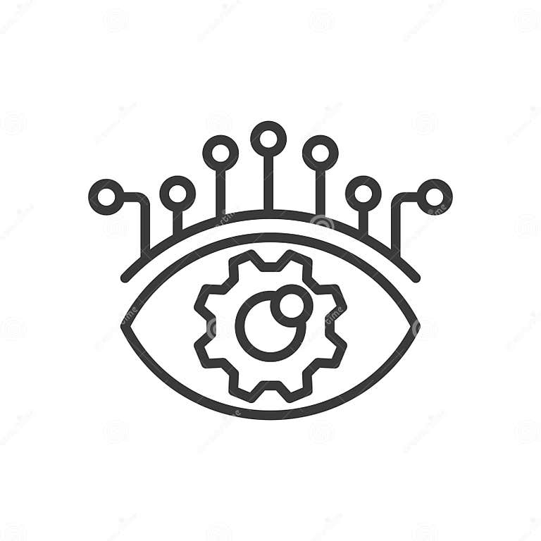 Intelligent Sensor Settings, Icon in Line Design. Intelligent, Sensor ...