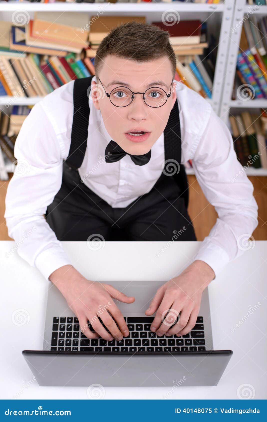 Intelligent Student stock image. Image of grimacing, facial - 40148075