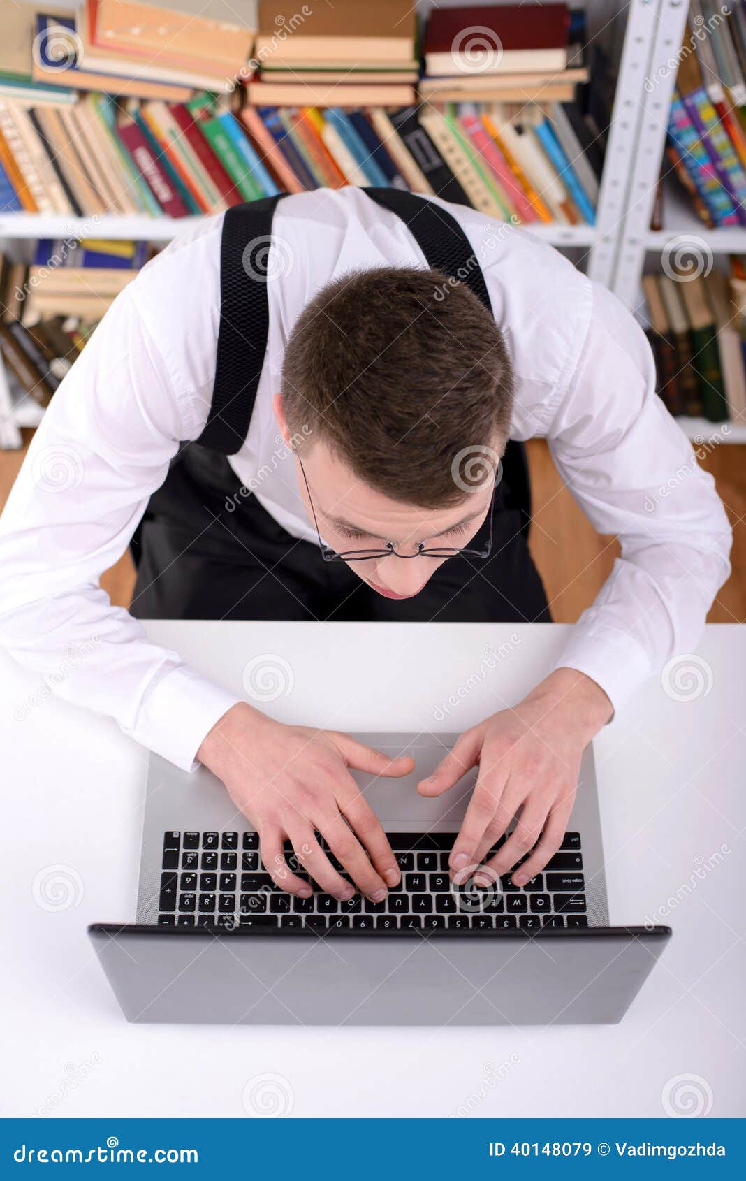 Intelligent Student stock image. Image of concentrated - 40148079