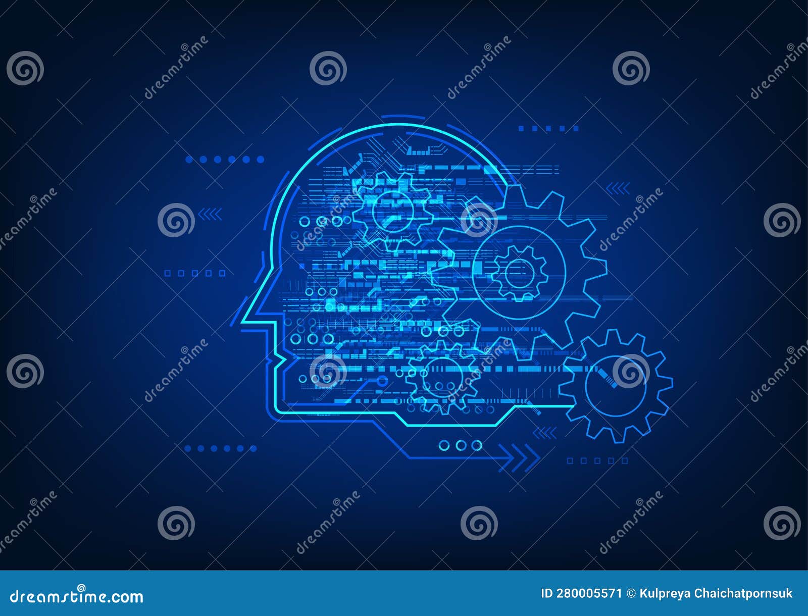 Intelligent Technology Background. Artificial Intelligence Technology ...