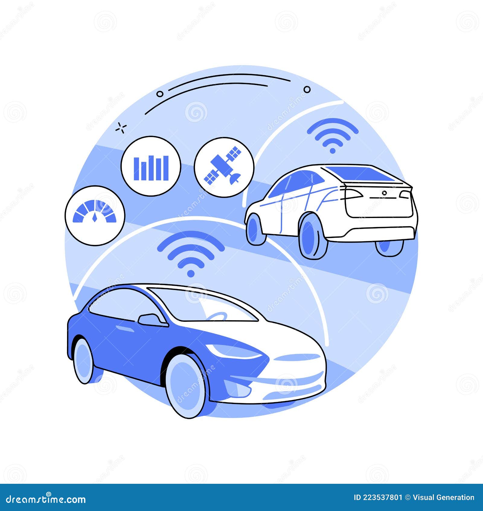 Intelligent Transport System Abstract Concept Vector Illustration ...