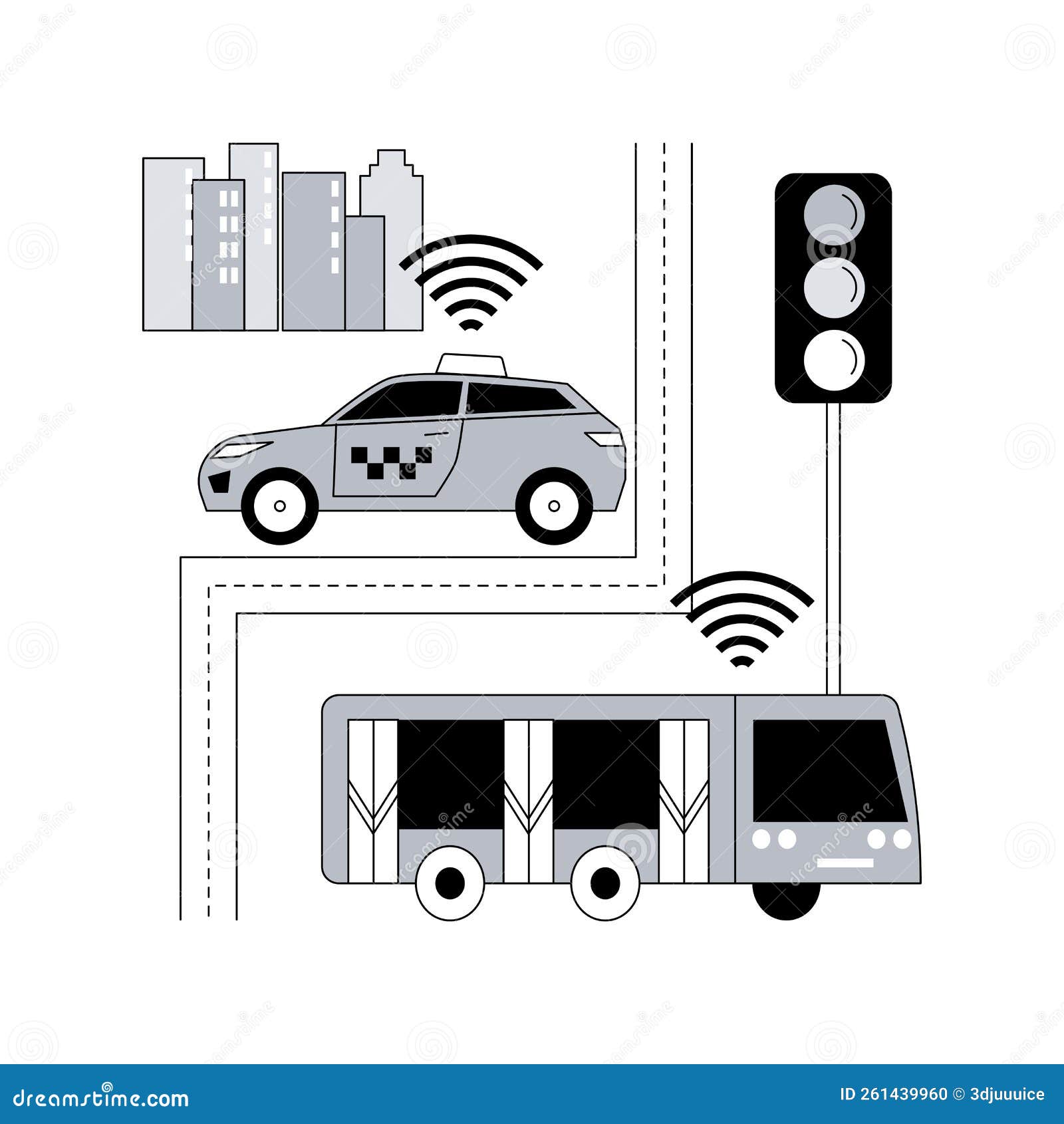 Intelligent Transport System Abstract Concept Vector Illustration ...