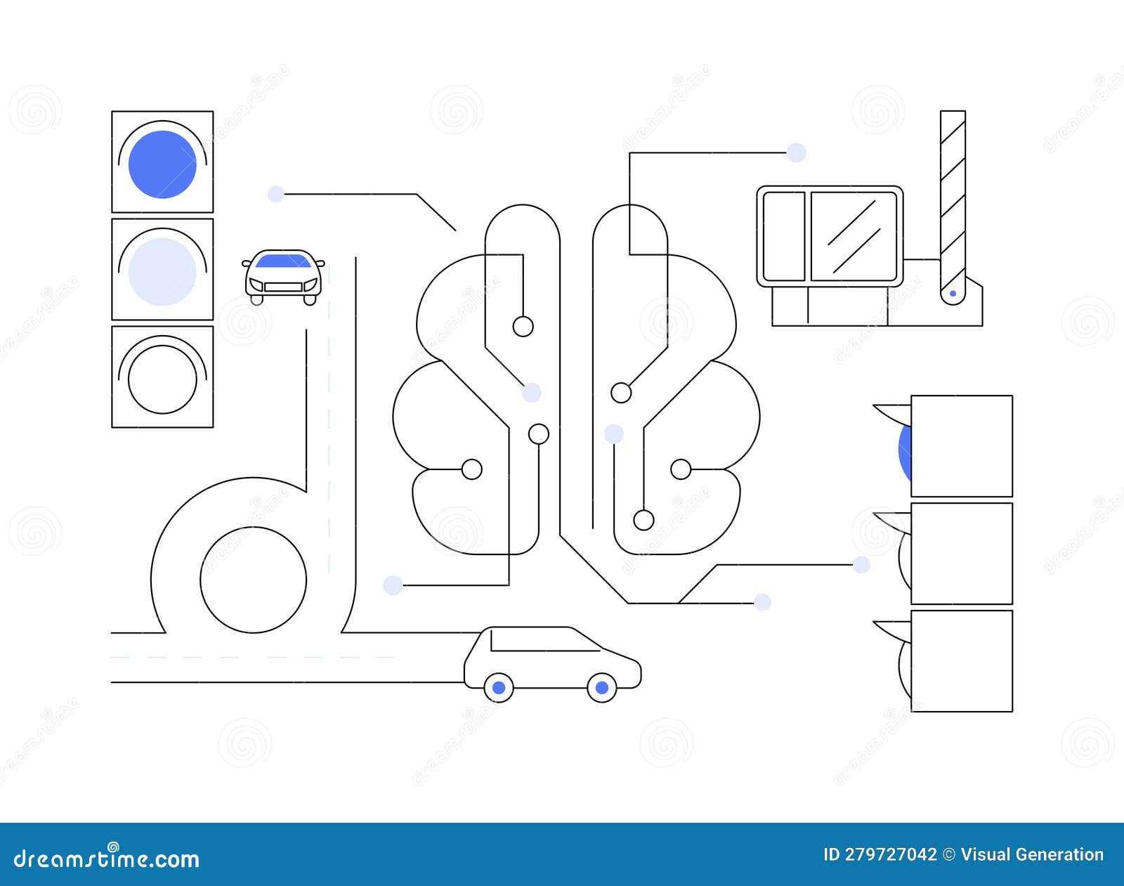 Intelligent Transportation System Abstract Concept Vector Illustration ...