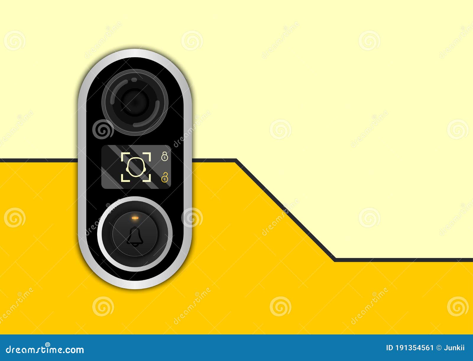 Face Detection, Facial Recognition Technology Concept. Tiny Characters ...