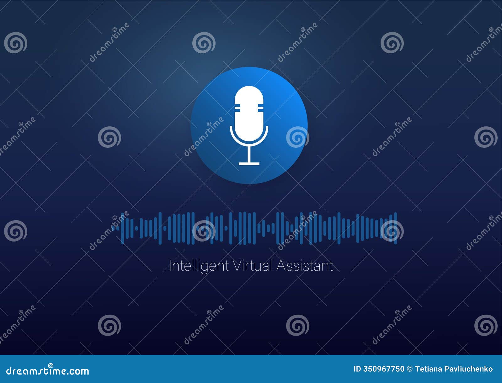 Intelligent Virtual Assistants Stock Vector - Illustration of data ...