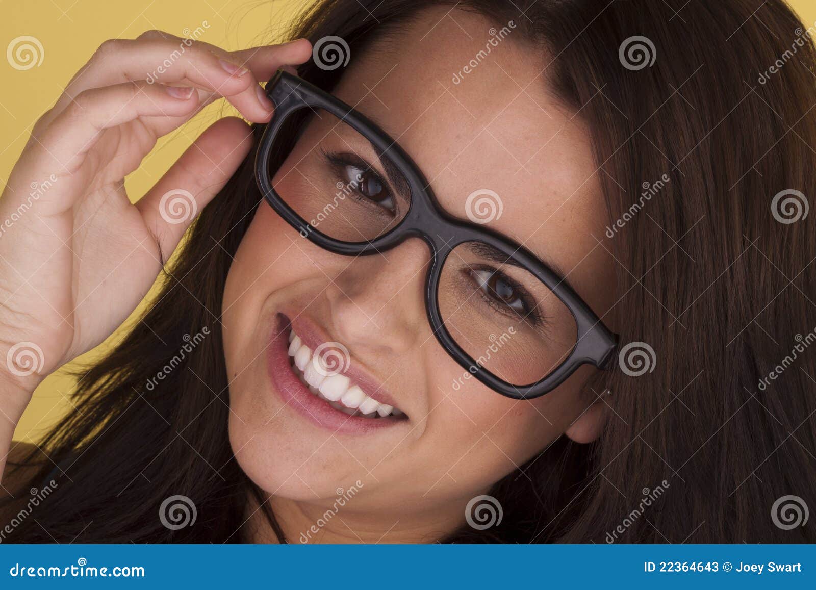 Intelligent young woman. stock image. Image of gorgeous - 22364643