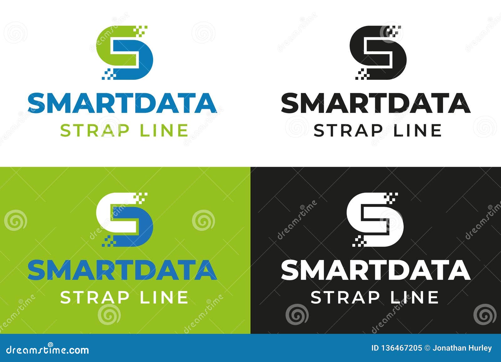 Intelligente Digital-Daten Logo Template Vektor Abbildung ...