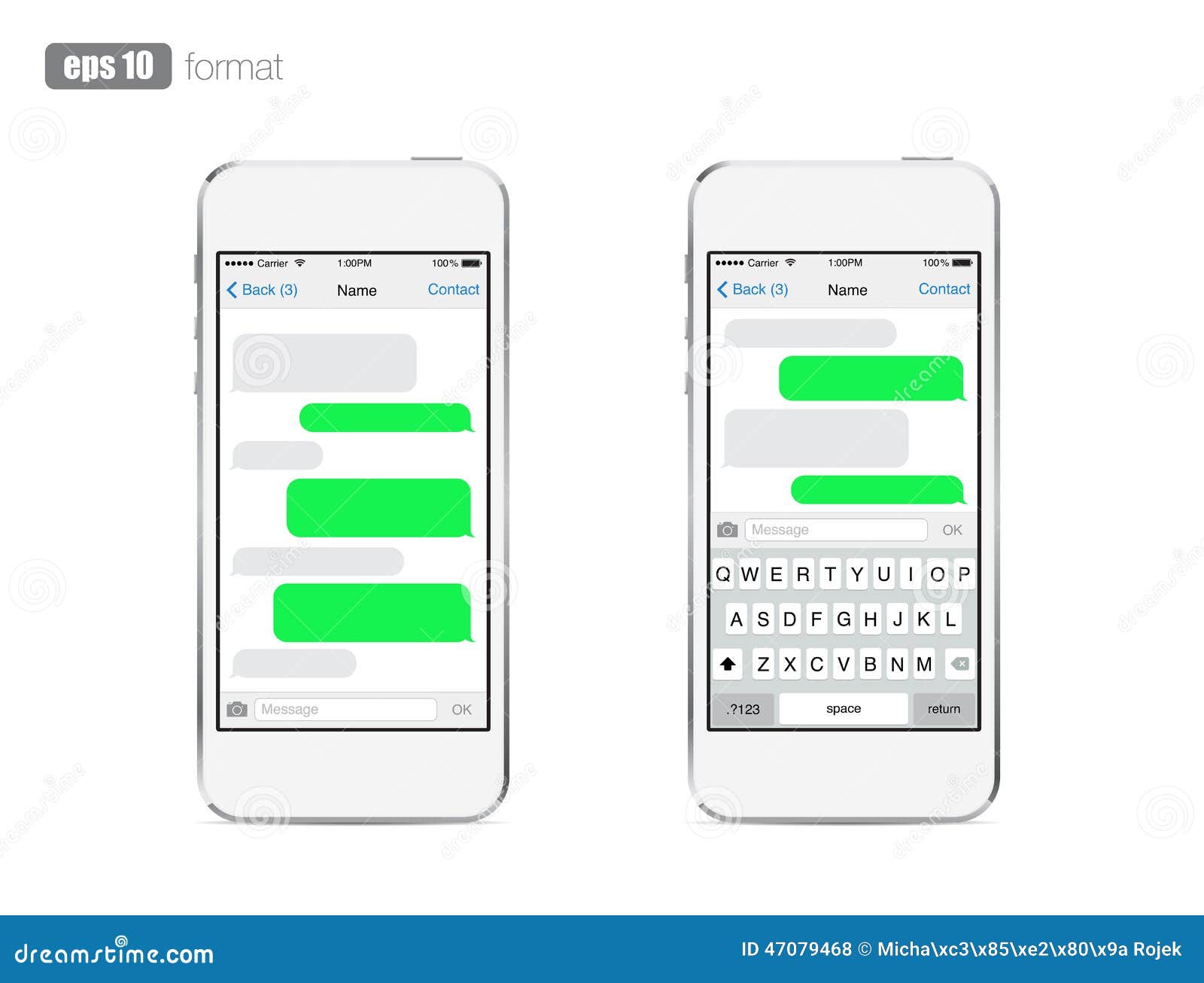 Intelligentes Telefon Plaudernde Sms Schablonenblasen Vektor Abbildung ...
