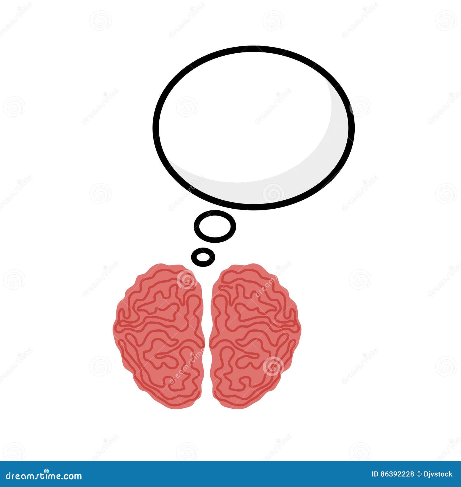 Intelligenz Des Menschlichen Gehirns Stock Abbildung - Illustration von ...