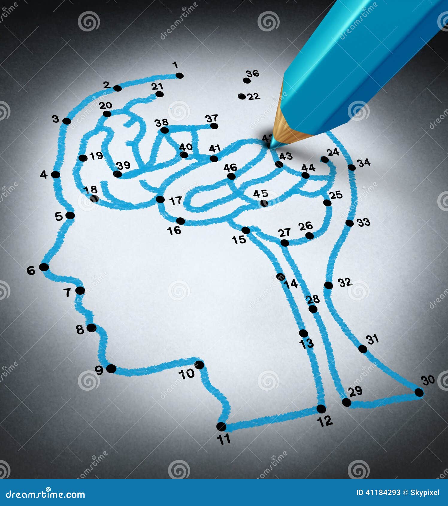 Intelligenz-Therapie stock abbildung. Illustration von diagnose - 41184293