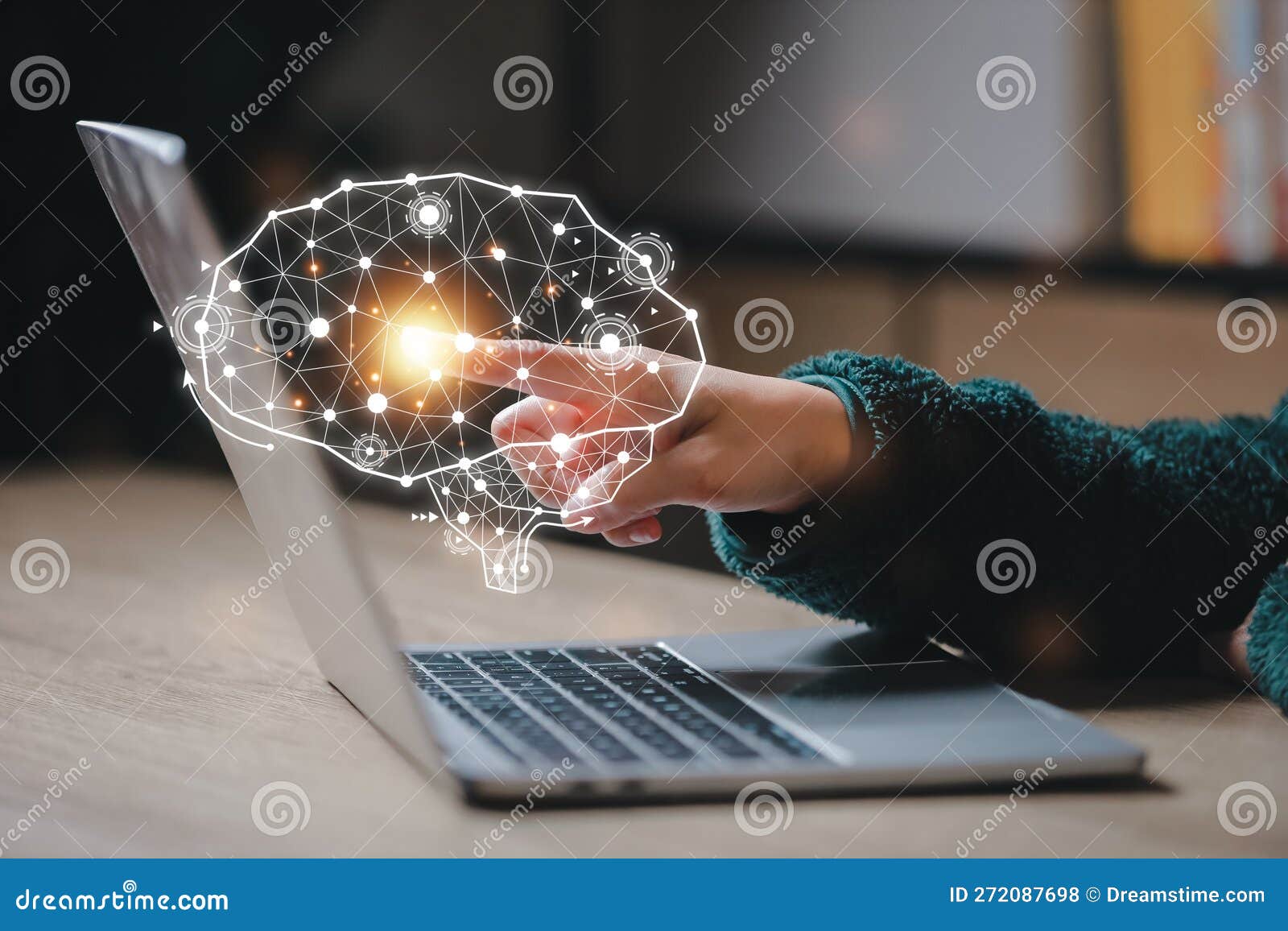 Intelligenza Artificiale. Uomo Che Utilizza La Tecnologia Robot ... Intelligenza Artificiale. Uomo Che Utilizza La Tecnologia Robot ...