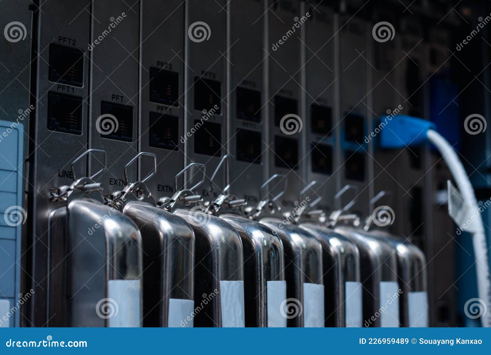 Intenal Telephone System Cable Pabx Stock Image - Image of cyberspace ...