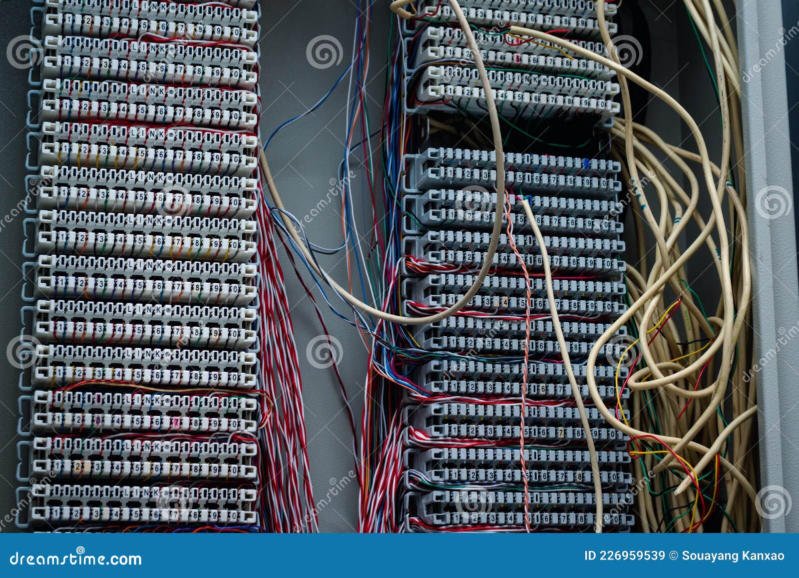 Intenal Telephone System Cable Pabx Stock Image - Image of client ...