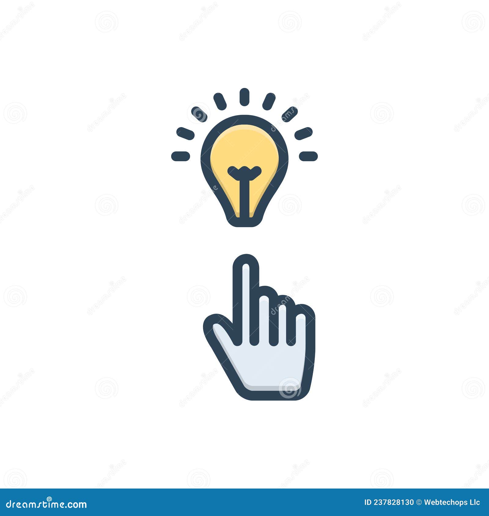 Color Illustration Icon for Intend, Make and Ready Stock Illustration ...