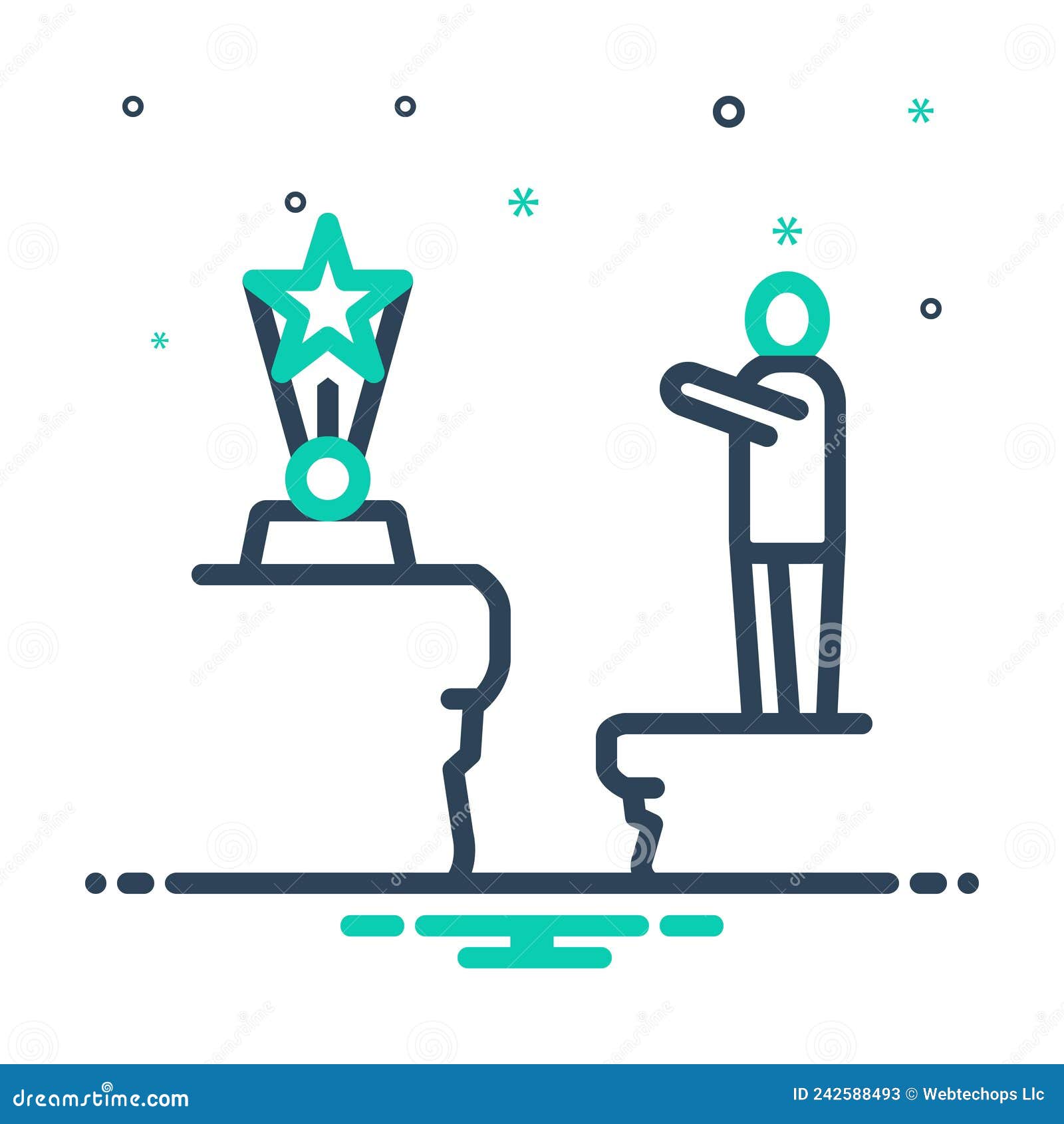 Mix Icon for Intend, Aim and Plan Stock Vector - Illustration of dream ...