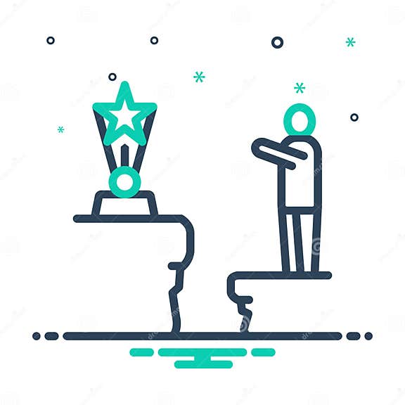 Mix Icon for Intend, Aim and Plan Stock Vector - Illustration of dream ...