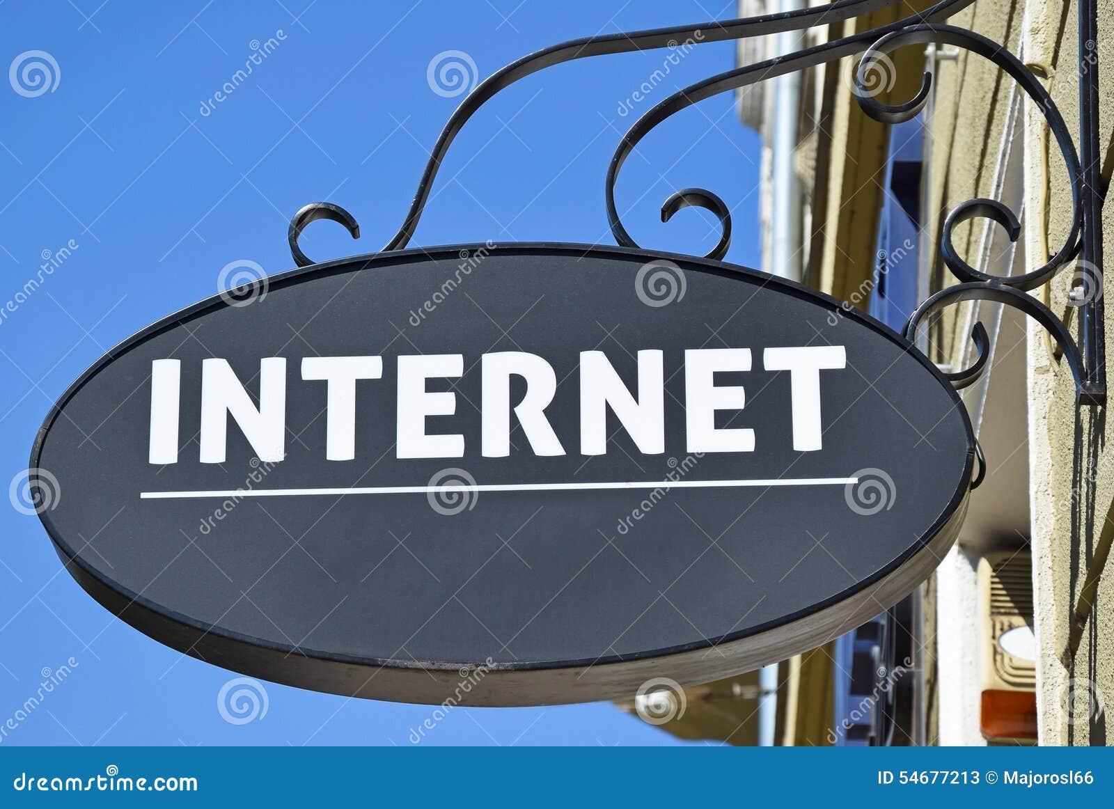 Intenet sign stock image. Image of angle, metal, selective - 54677213