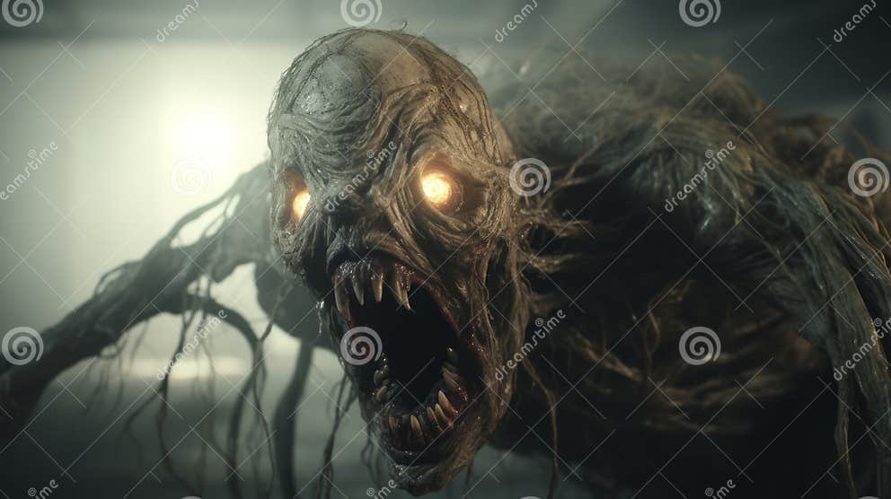 Intense Action-packed Monster Rendered in Unreal Engine Stock ...