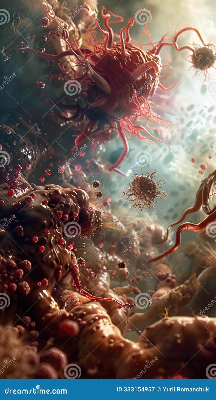 An Intense Battle of the Immune System Against Harmful Bacteria Inside ...