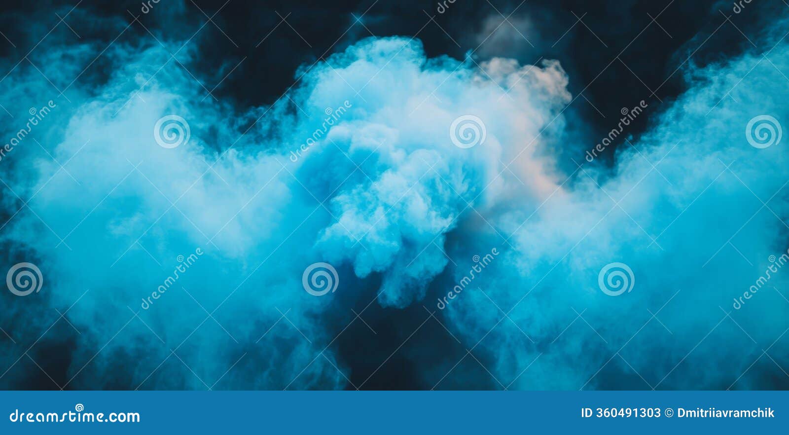 The Intense Blue Eruption of Water and Particles Against a Dark ...