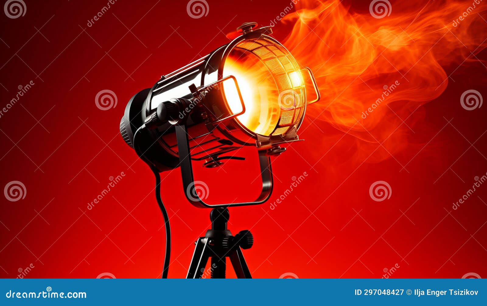 Intense and Captivating Red Spot Light Casting a Vibrant Glow on the ...