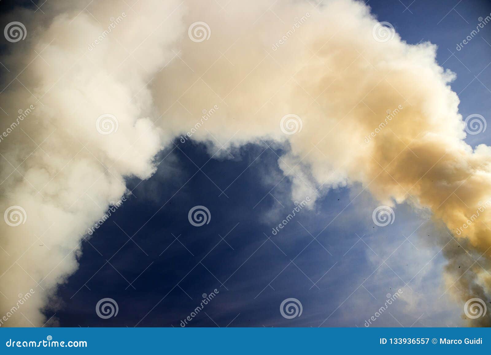 Intense column of smoke stock image. Image of black - 133936557