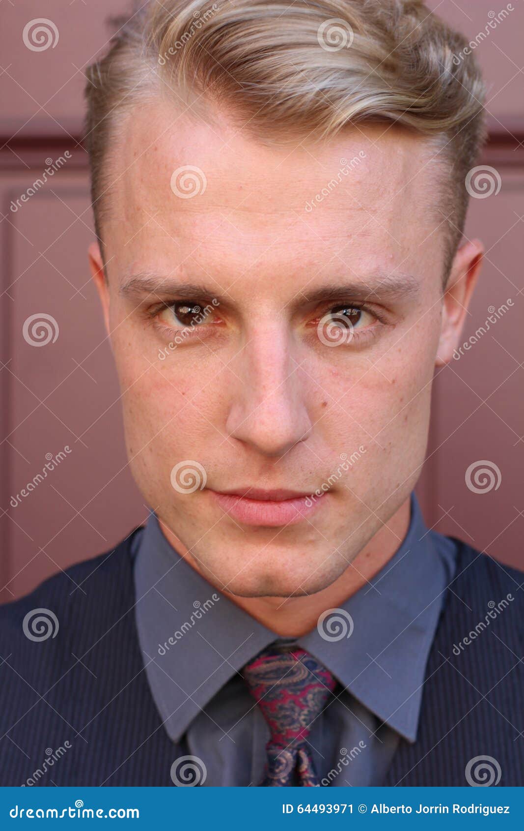 Intense Dark Portrait of a Handsome Man with Scary Eyes Stock Image ...