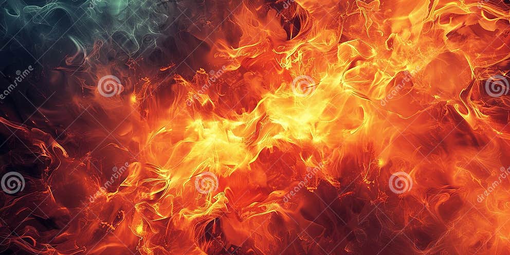 Intense and Dynamic Abstract Texture with Fiery, Aggressive Elements ...