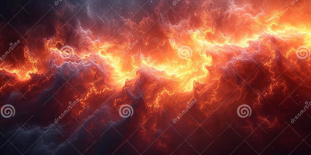 Intense and Dynamic Abstract Texture with Fiery, Aggressive Elements ...