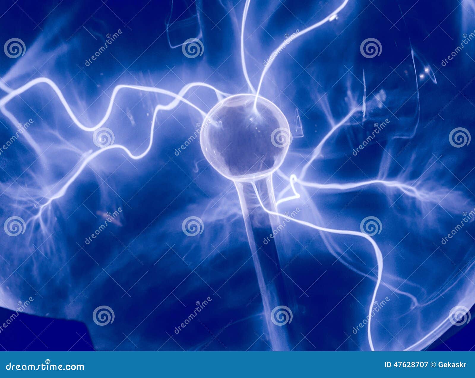 Electrical Discharge Or Plasma Arc On Futuristic HUD Background Cartoon ...