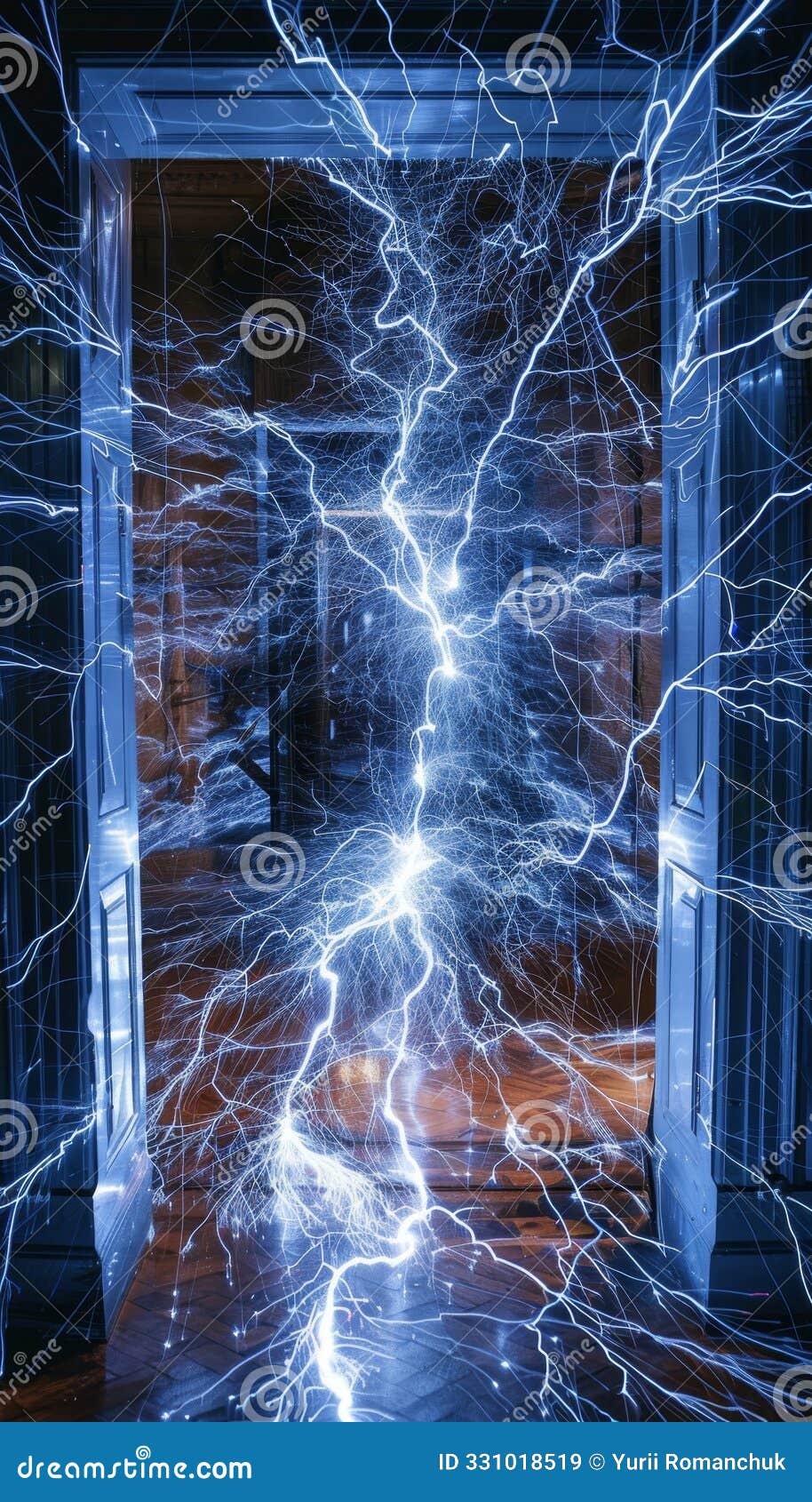 Intense Electrical Discharges Filling Frame with Realistic Lightning ...