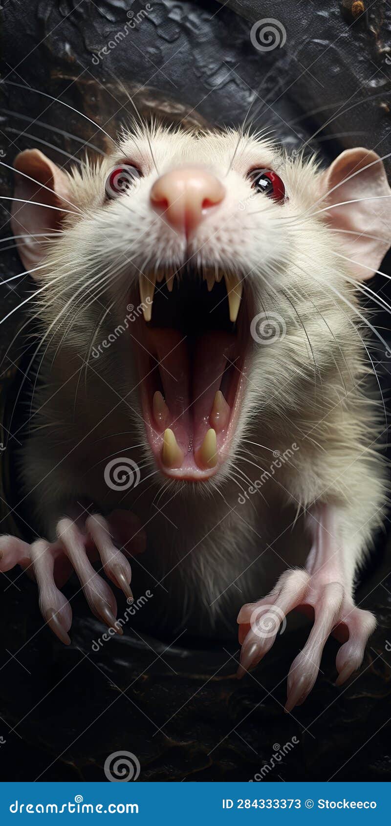 Intense Emotions: a Dada Image of a Screaming Mouse in Beeple Style ...