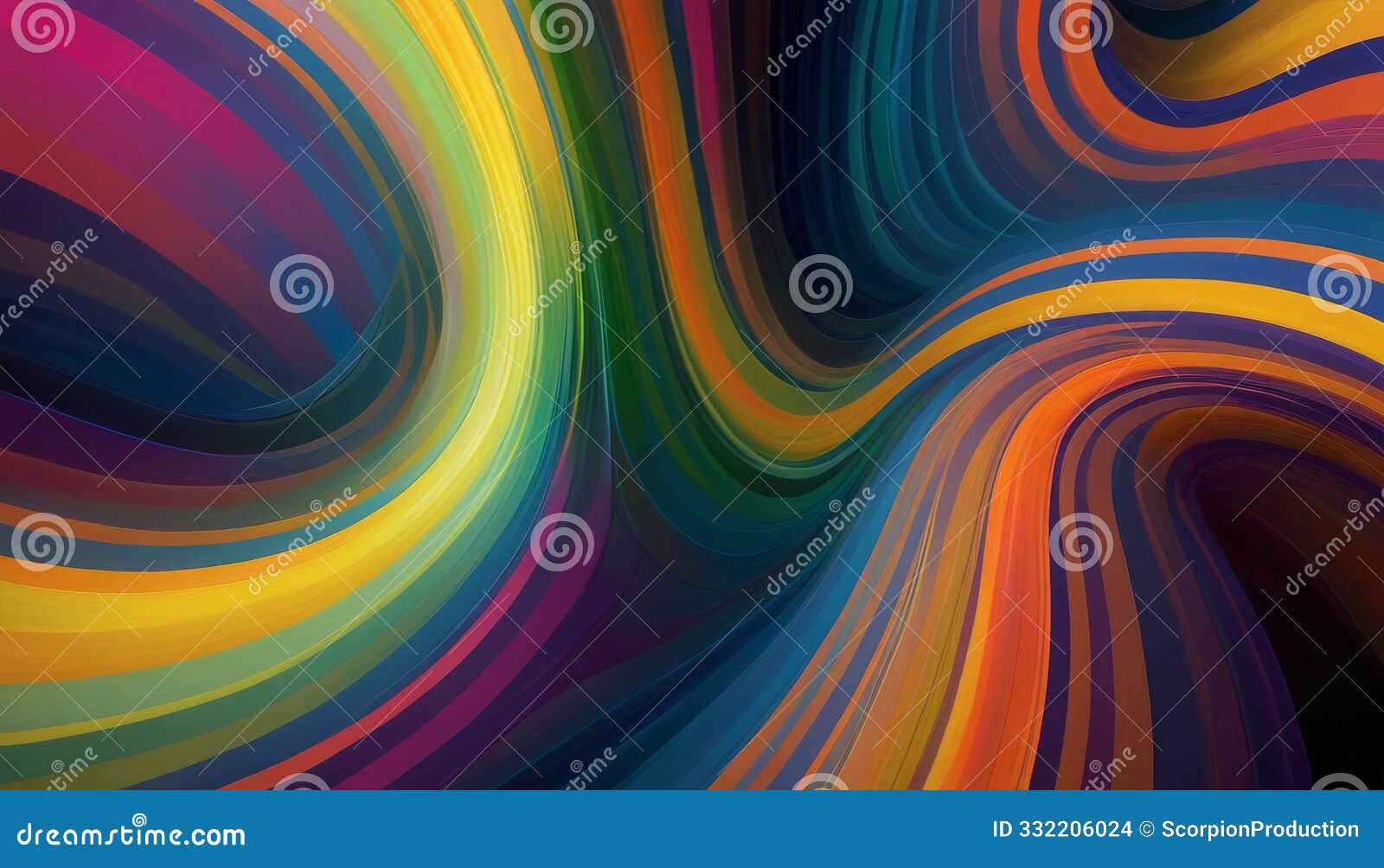 Intense Female Character with Dynamic Lighting Effects Stock ...