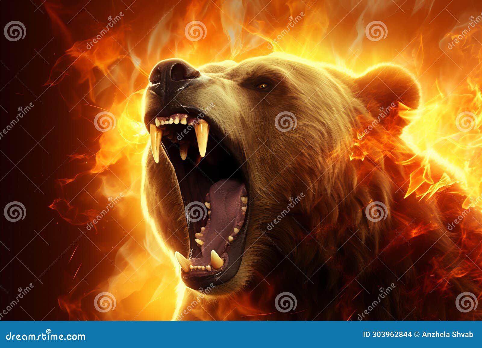 Ferocious Bear Athlete Vector Illustration | CartoonDealer.com #76450676