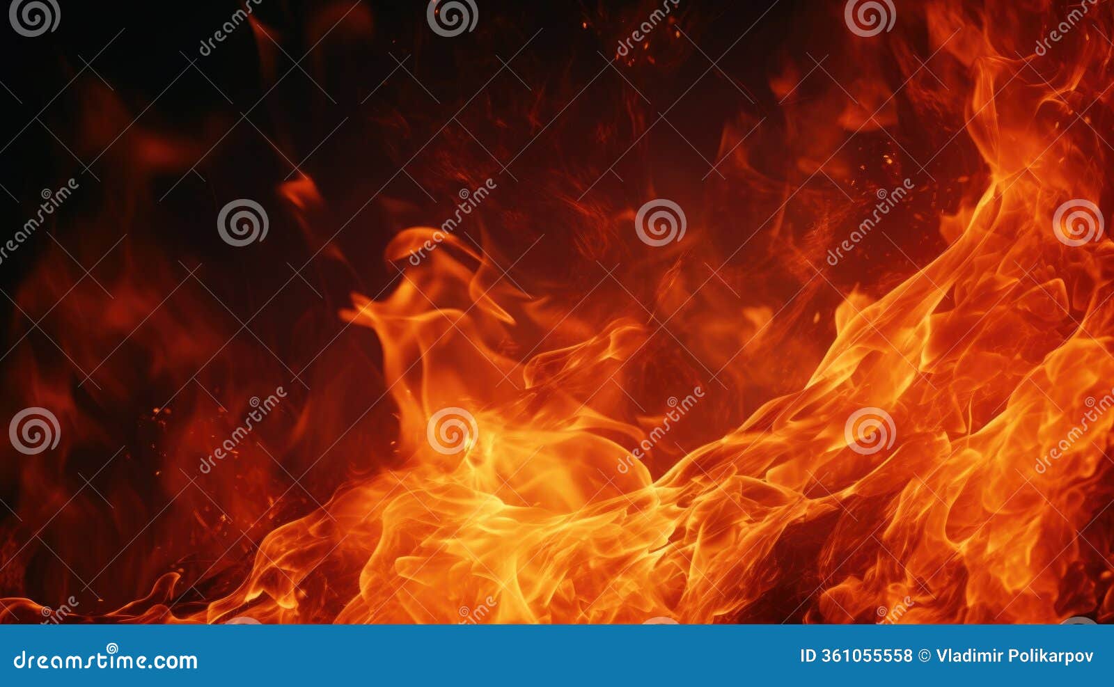 Intense Fire Flames Close Up. Suitable for Backgrounds or Fire Safety ...