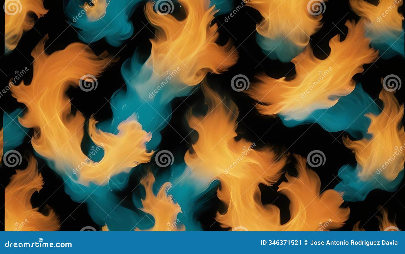 Intense Flames From A Massive Forest Fire, Generative Ai. Flames Light ...
